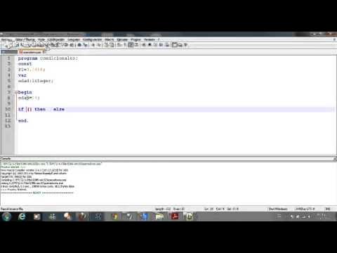 Pascal Tutorial 4 - Condicional IF - YouTube