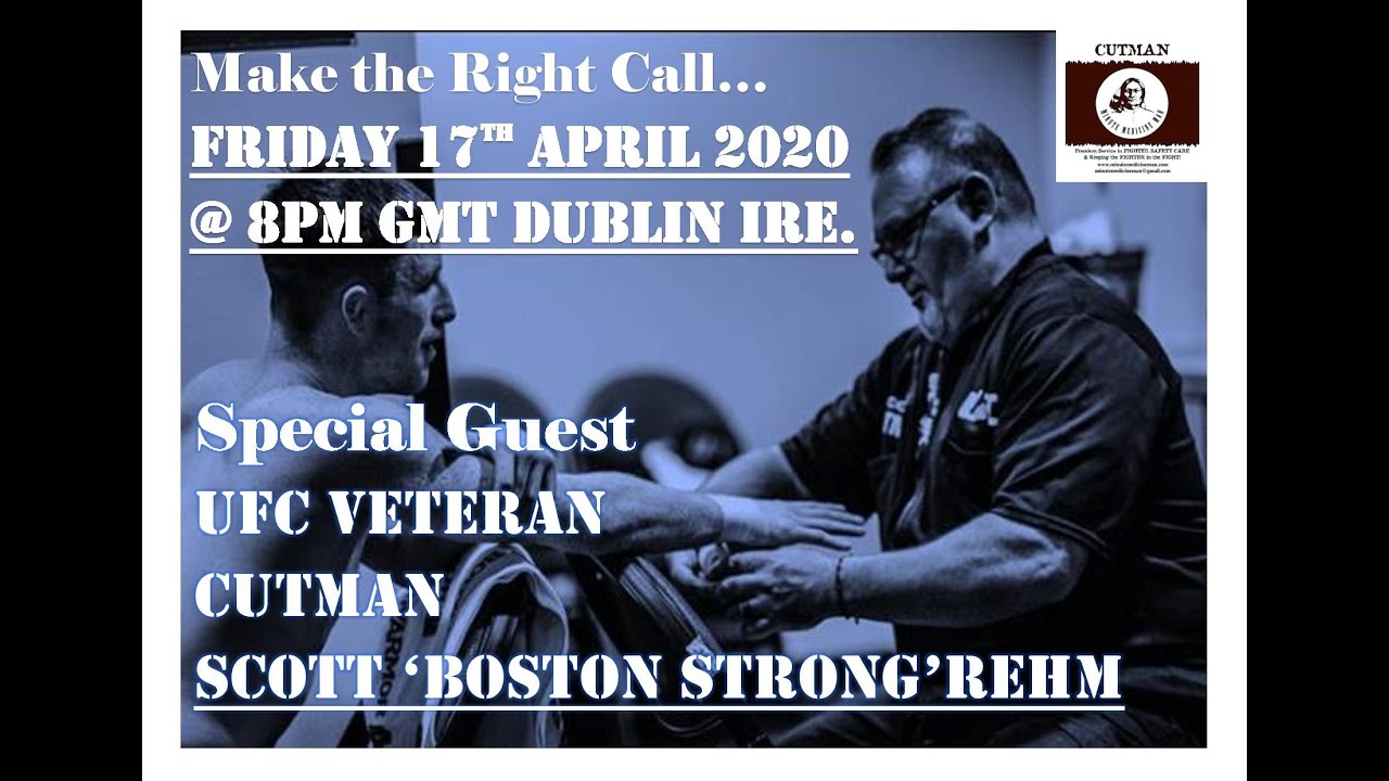 #UFCCutman Scott 'Boston Strong' Rehm Interview - YouTube