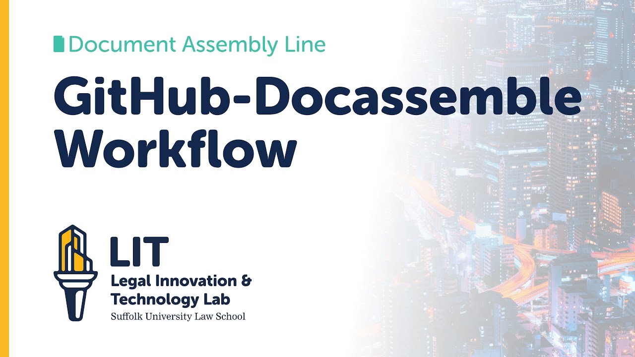 GitHub-Docassemble Workflow Workshop - YouTube