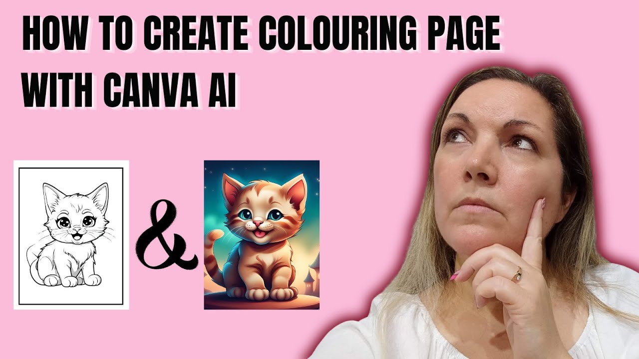 How to Create Colouring page with Canva AI - YouTube