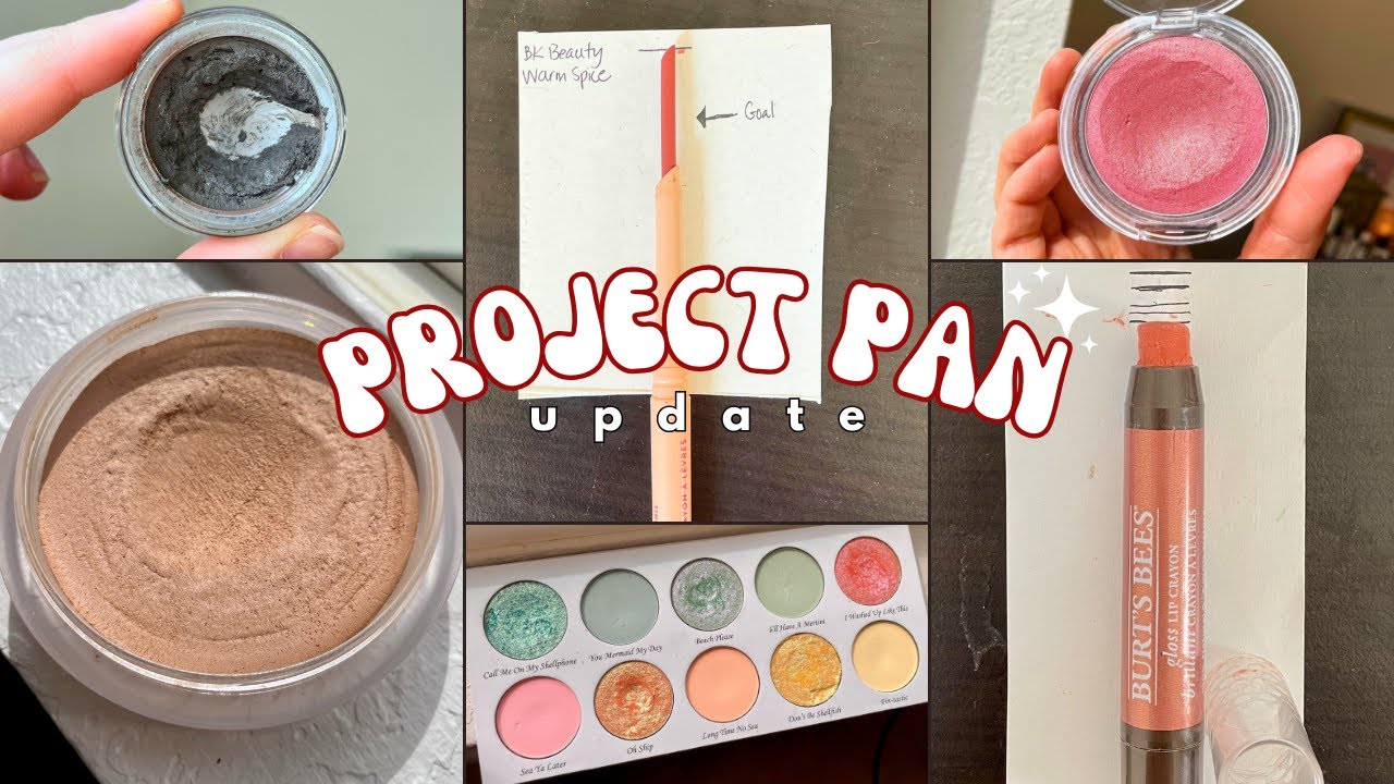 PROJECT PAN UPDATE // hitting pan & using up my makeup 🥳 - YouTube