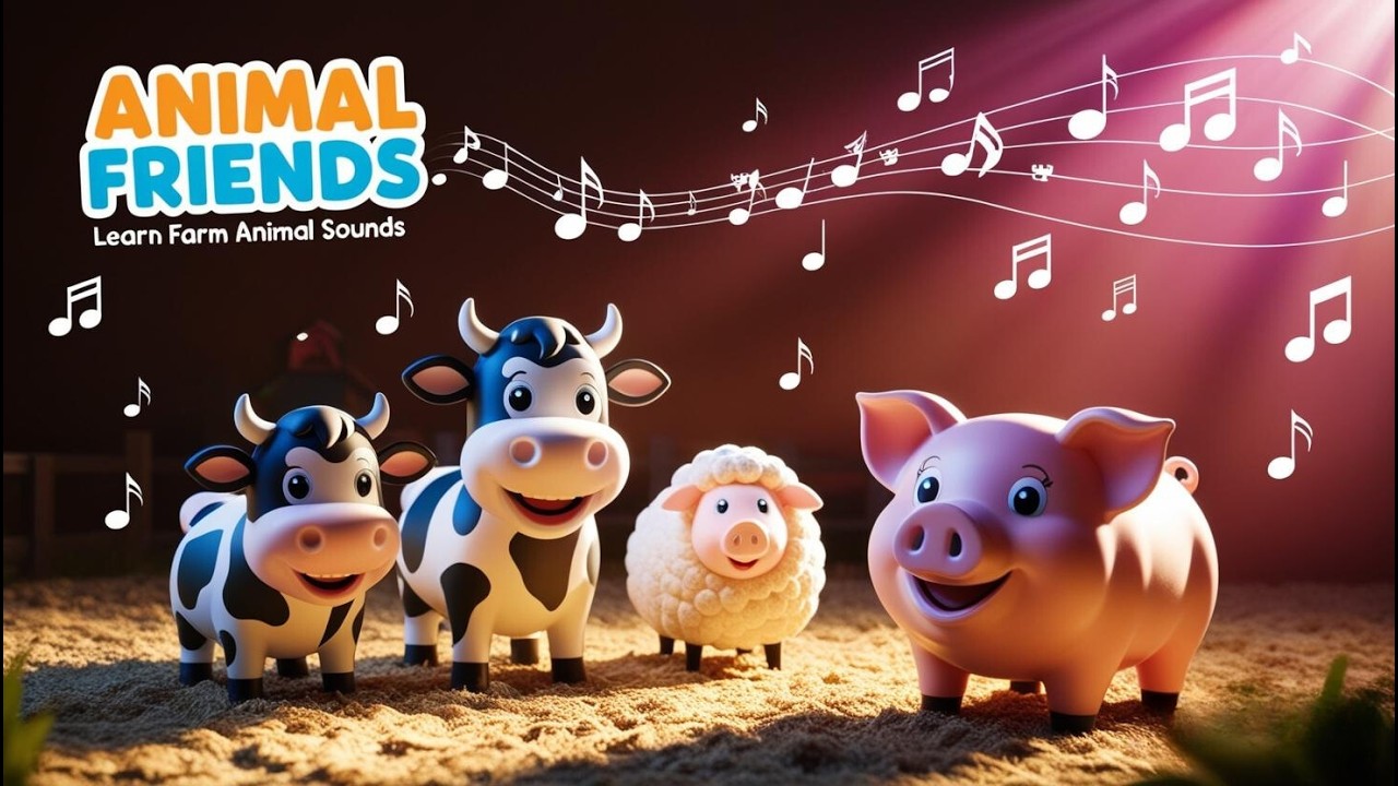 🎵 Animal Friends Song | Learn Farm Animal Sounds | Interactive Kids ...