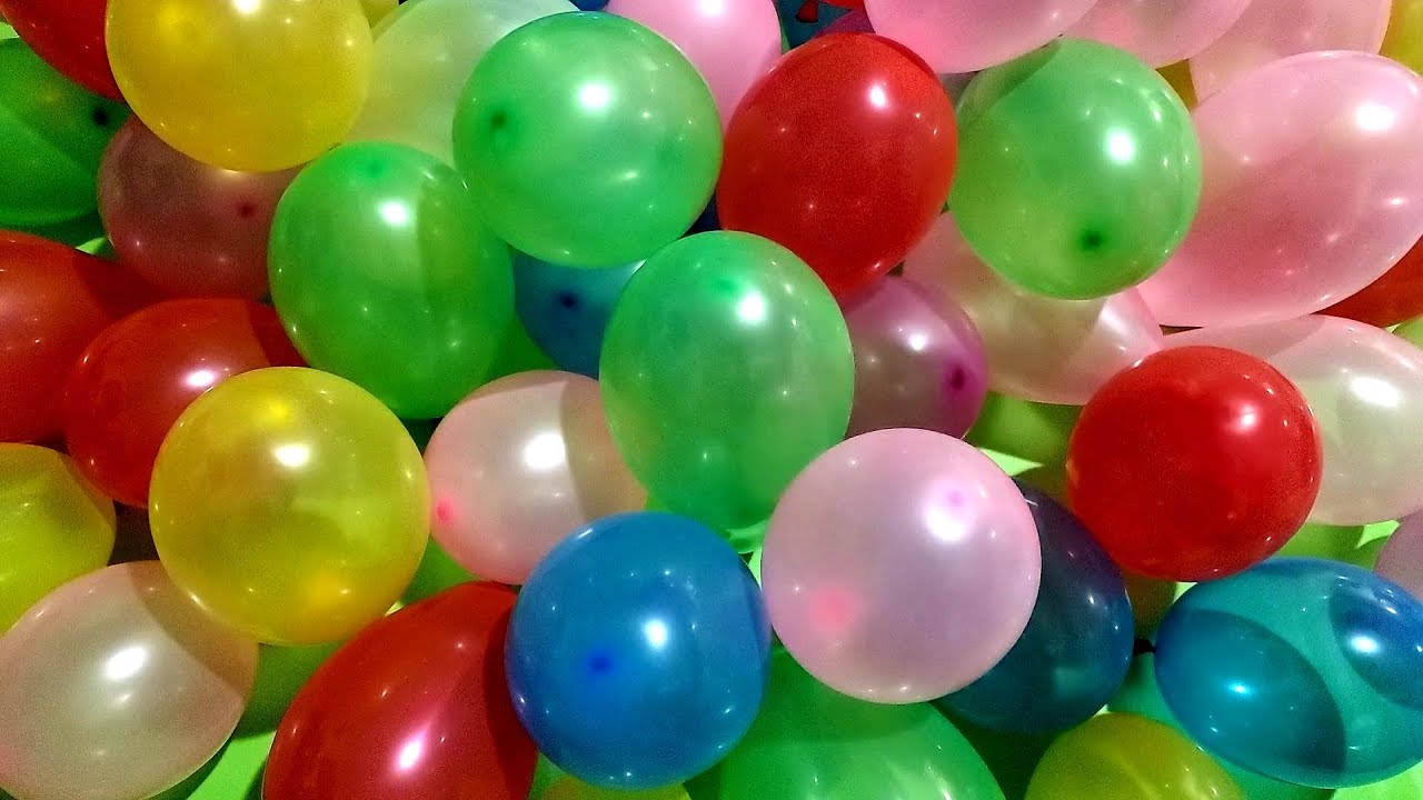 SMALL BALLOON PIN POPPING PART 2!!!! - YouTube