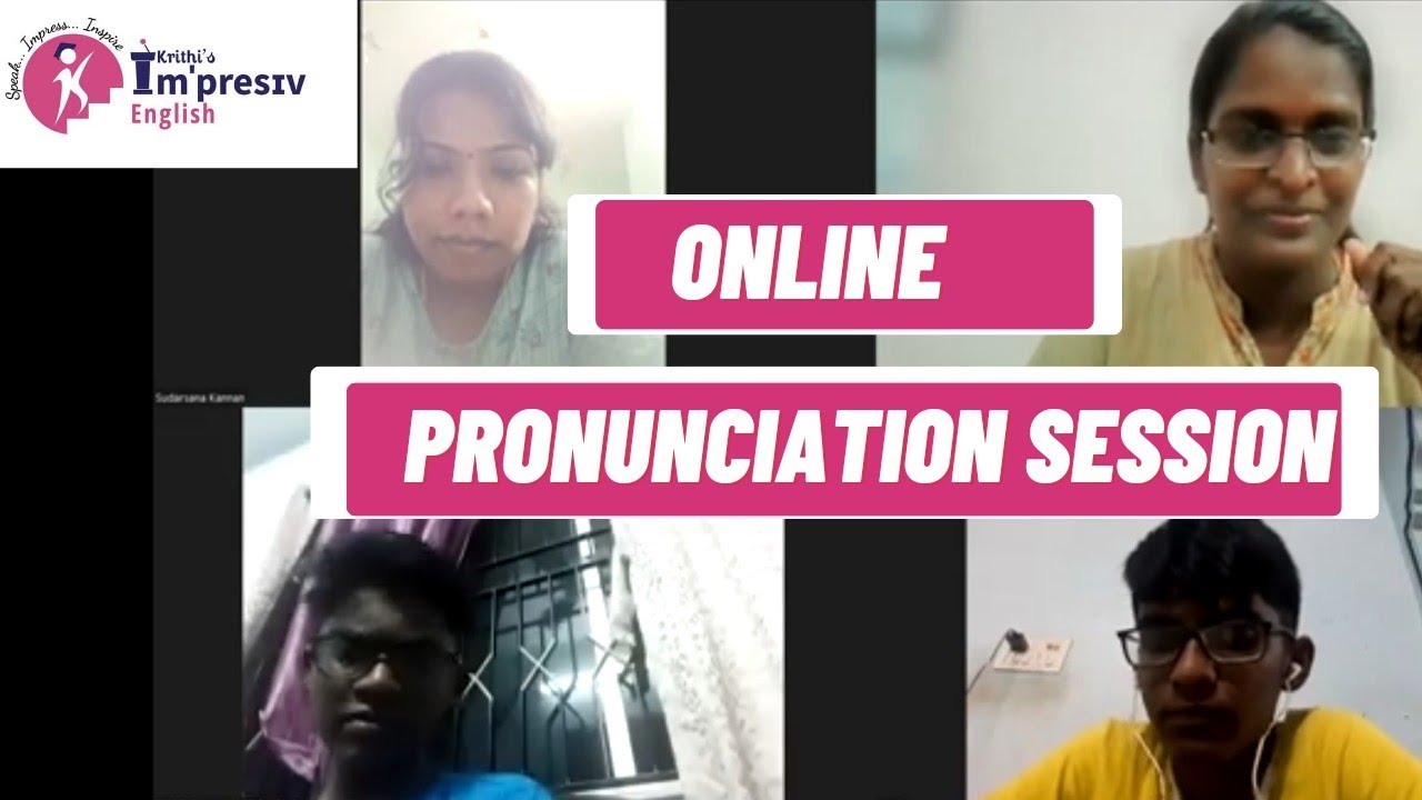 Improve your English Pronunciation| Online pronunciation session|Speak ...