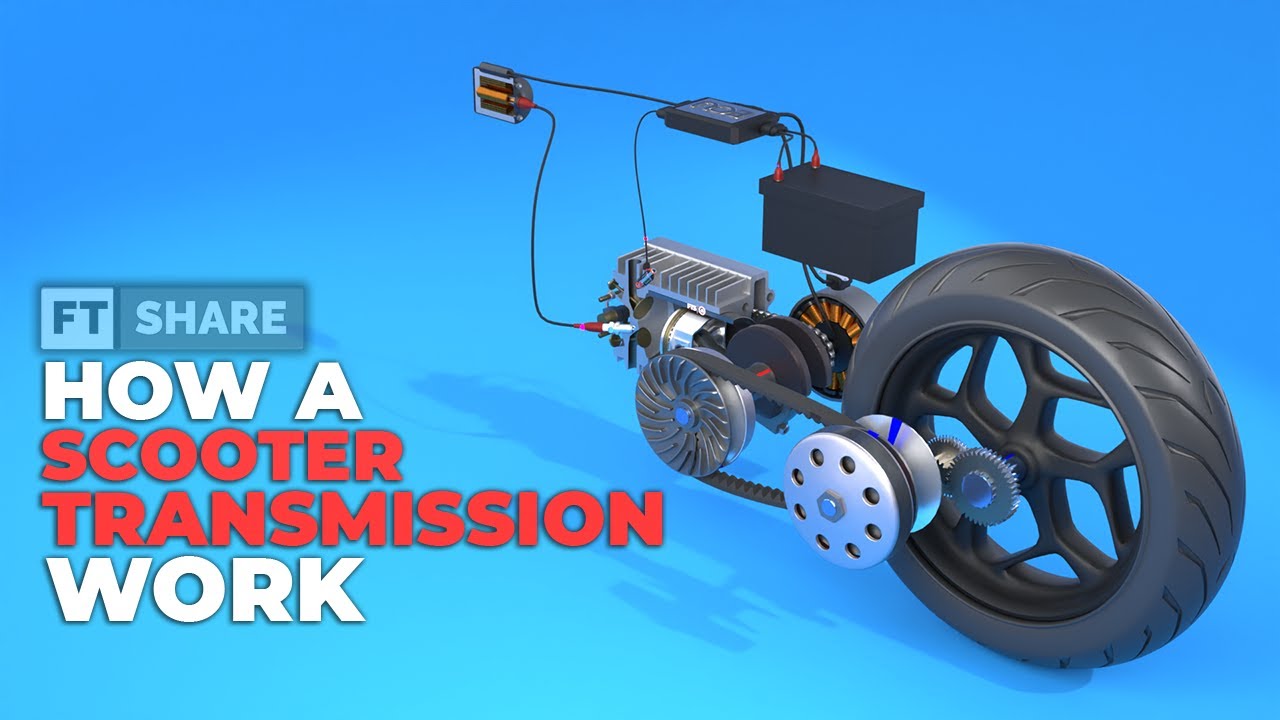How a Scooter Transmission Work | CVT Working Mechanism - YouTube