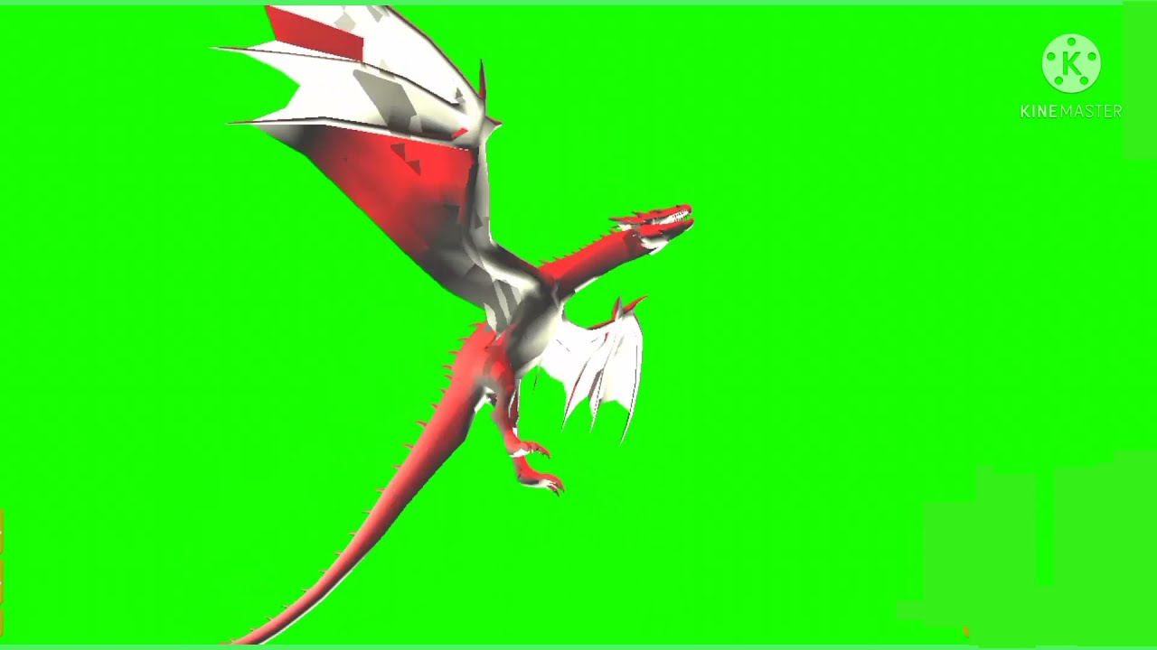 Free Green Screen video! Red dragon Animation Free video - YouTube