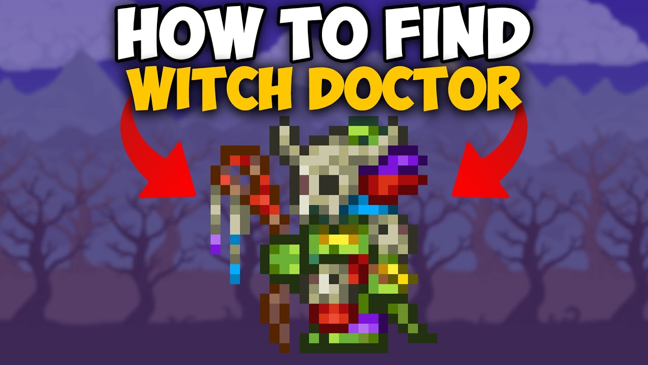 Terraria How To Find Witch Doctor | Terraria Witch Doctor 1.4.4.9 - YouTube