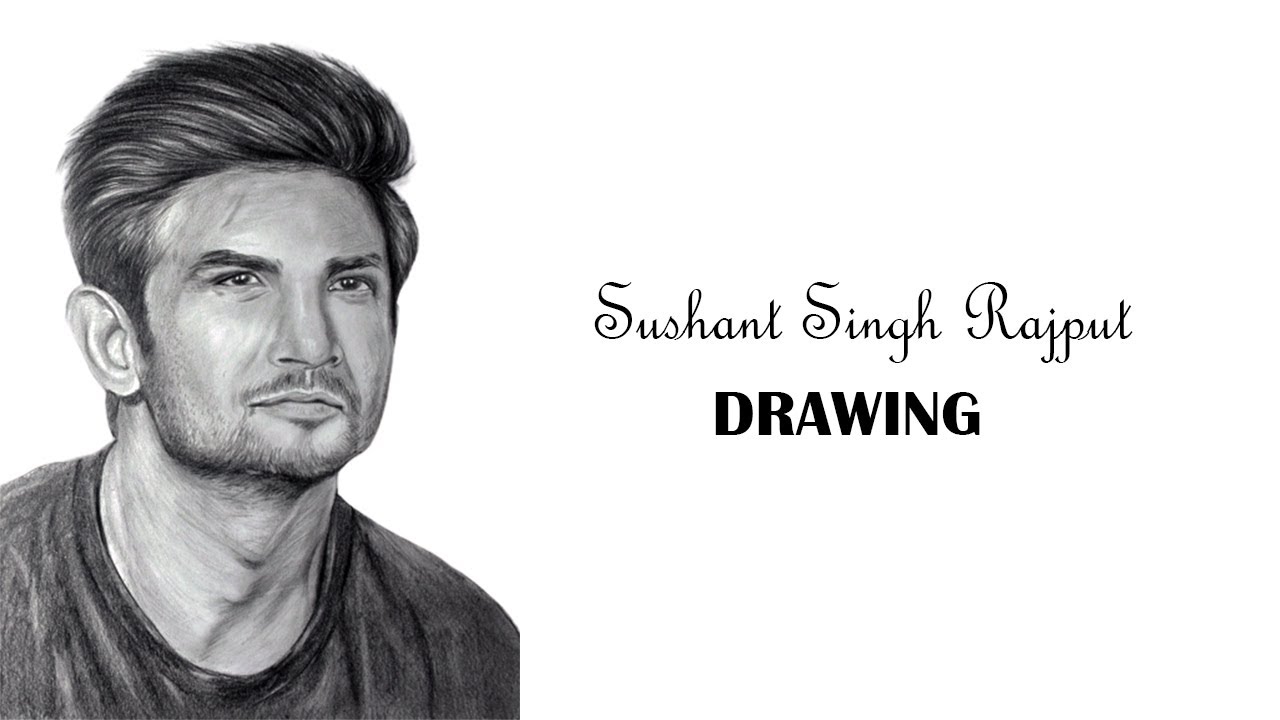 Sushant Singh Rajput Drawing / How To Draw Sushant Singh Rajput ...