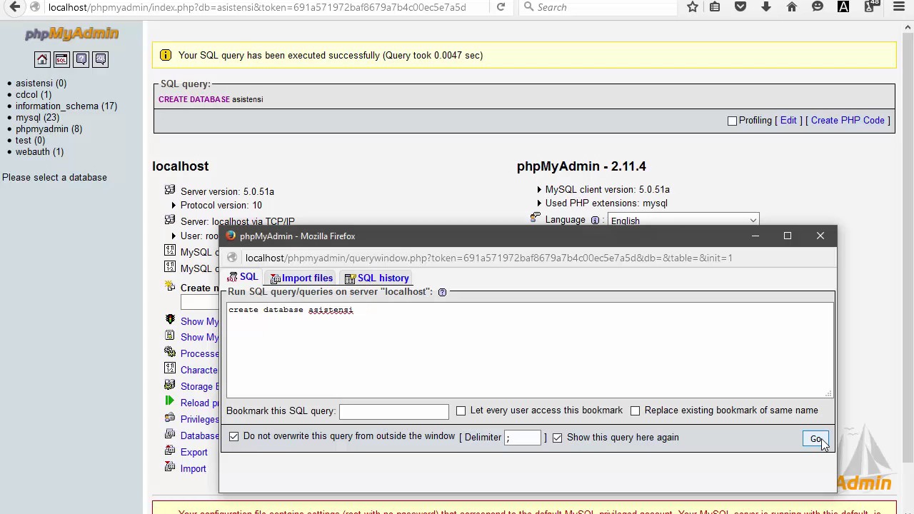 BASIS DATA : implementasi query dasar DDL dan DML menggunakan XAMPP - YouTube