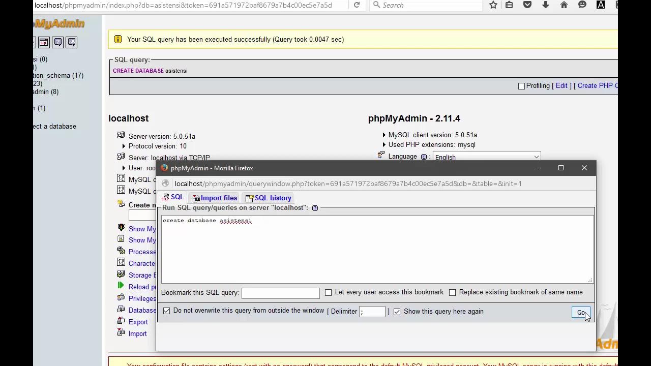 BASIS DATA : implementasi query dasar DDL dan DML menggunakan XAMPP - YouTube