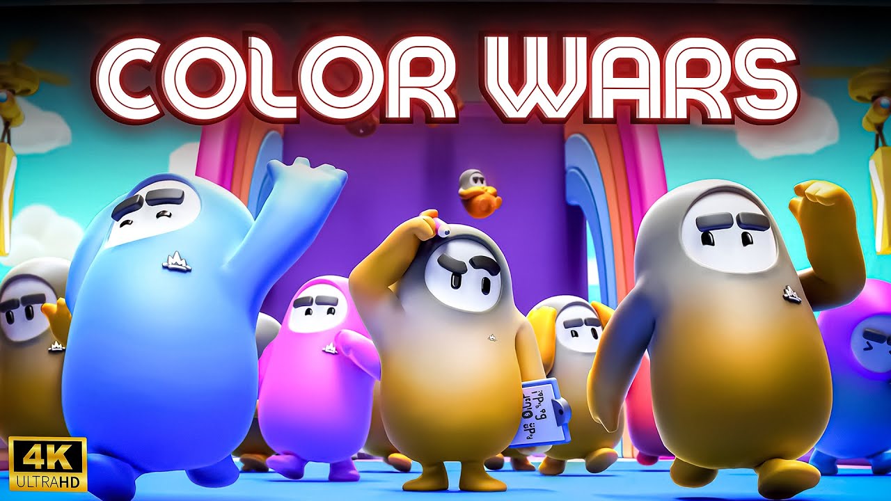 Fall Guys HIGH QUALITY - COLOUR WARS CUSTOMS W OVERLAYS LIVE! - YouTube