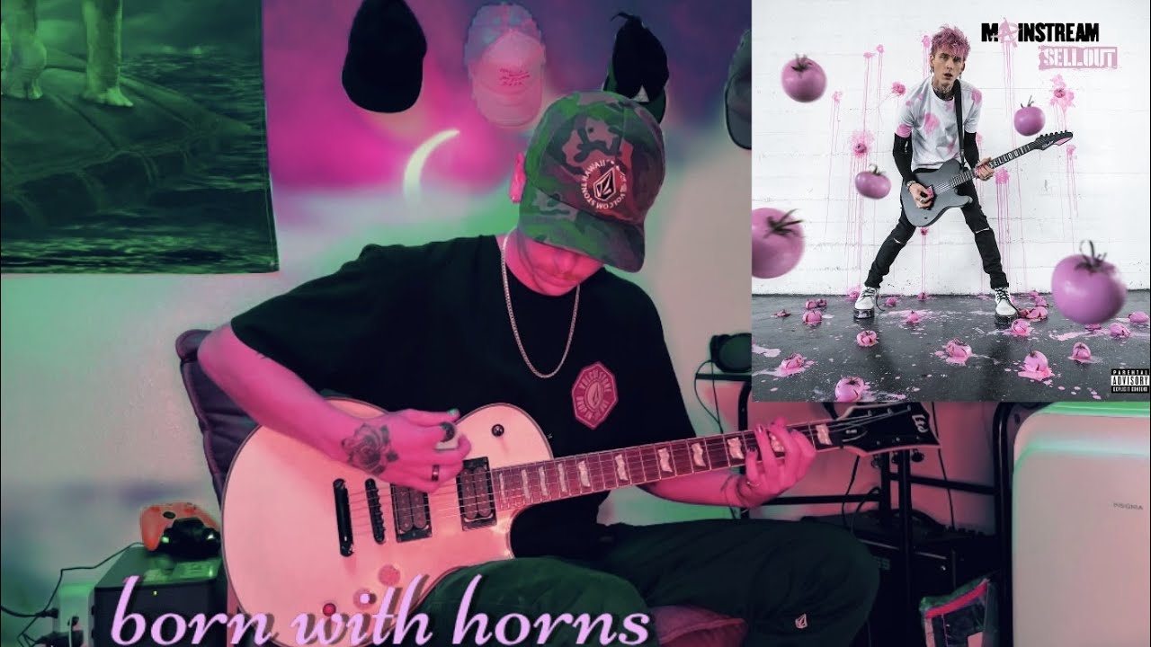 Machine Gun Kelly - born with horns | Guitar Cover - YouTube