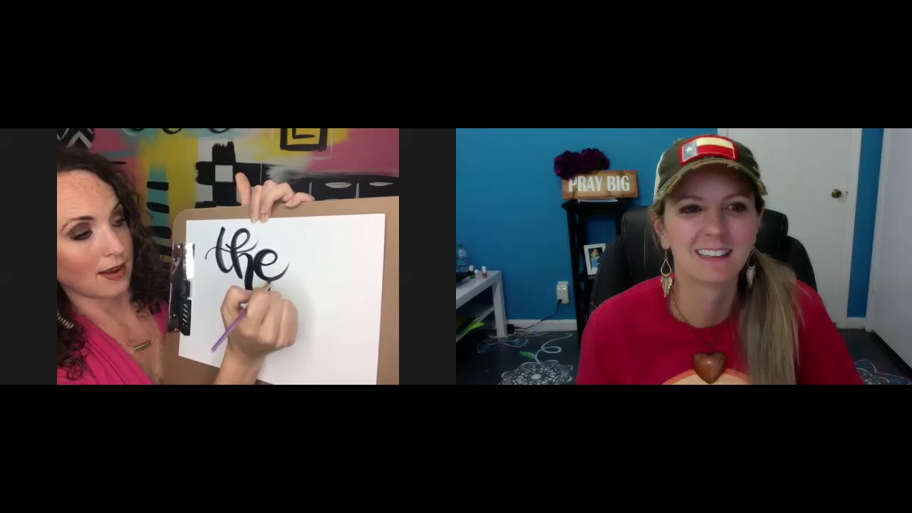 How to Add Lettering to a Painting | Handwriting Tutorial - YouTube