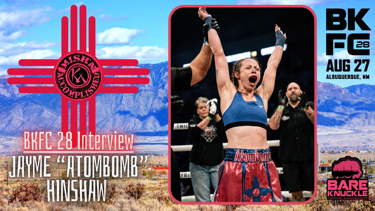 Jayme Hinshaw drops "atom bombs" to make history at BKFC 28 - YouTube