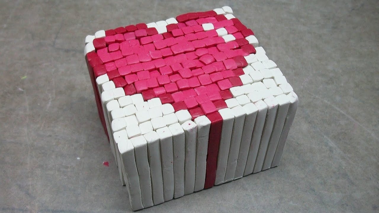 Polymer clay cane - Sprite/Pixel Cane tutorial. - YouTube