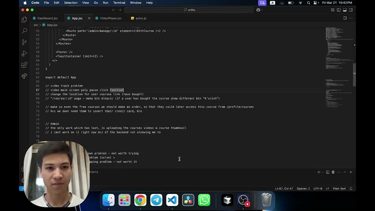 Day 121 Coding Everyday Until I get a Job - YouTube