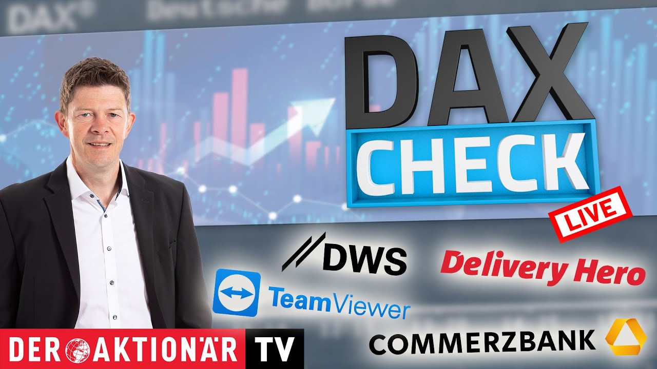 DAX-Check LIVE: Allianz, CoBa, Continental, Delivery Hero, DWS, SAP ...