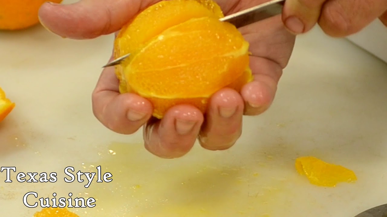 How to Prepare an Orange Supreme: Kitchen Tips - YouTube