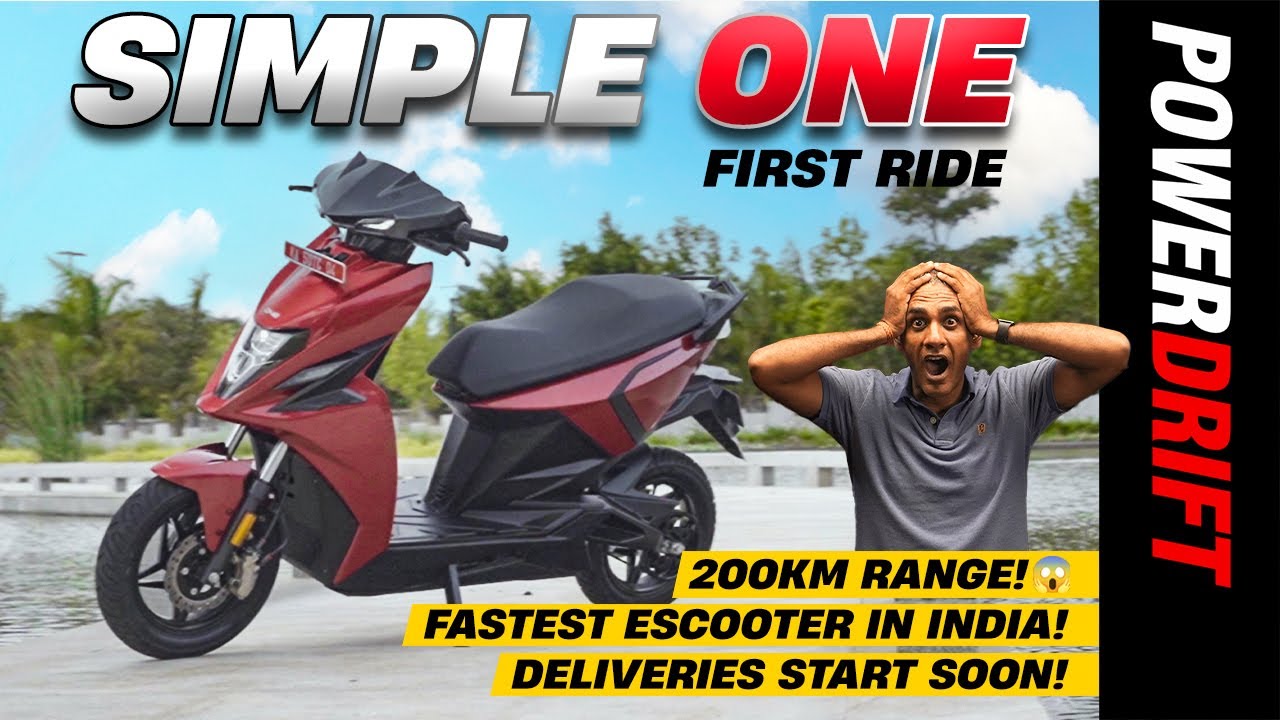 Simple One | 200km Range, Fastest eScooter In India | First Ride Review ...