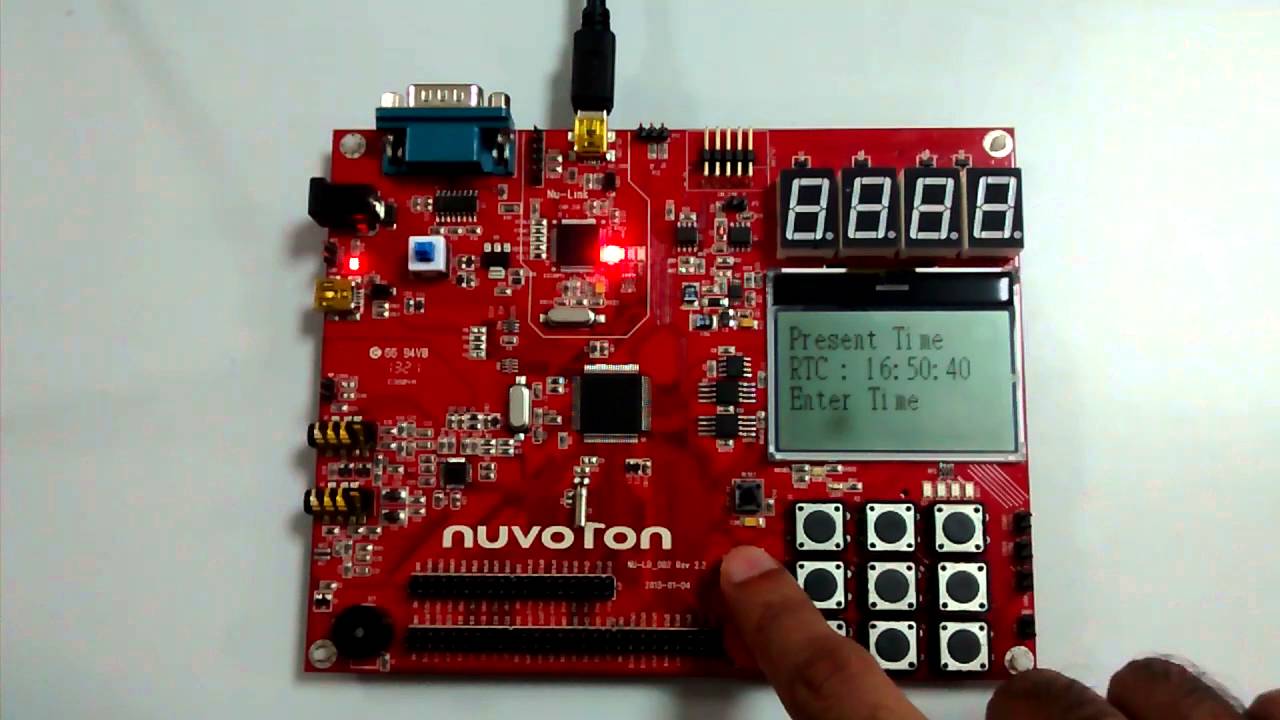 NUC140 Nuvoton | reminder system | using threading - YouTube