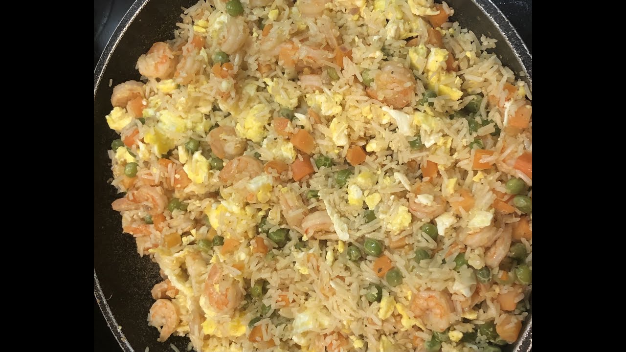 Receta de Arroz con Camarones facil y rapida - YouTube