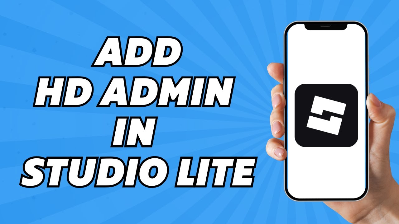 How to Add HD Admin in Studio Lite in Roblox Mobile (Full Guide) - YouTube