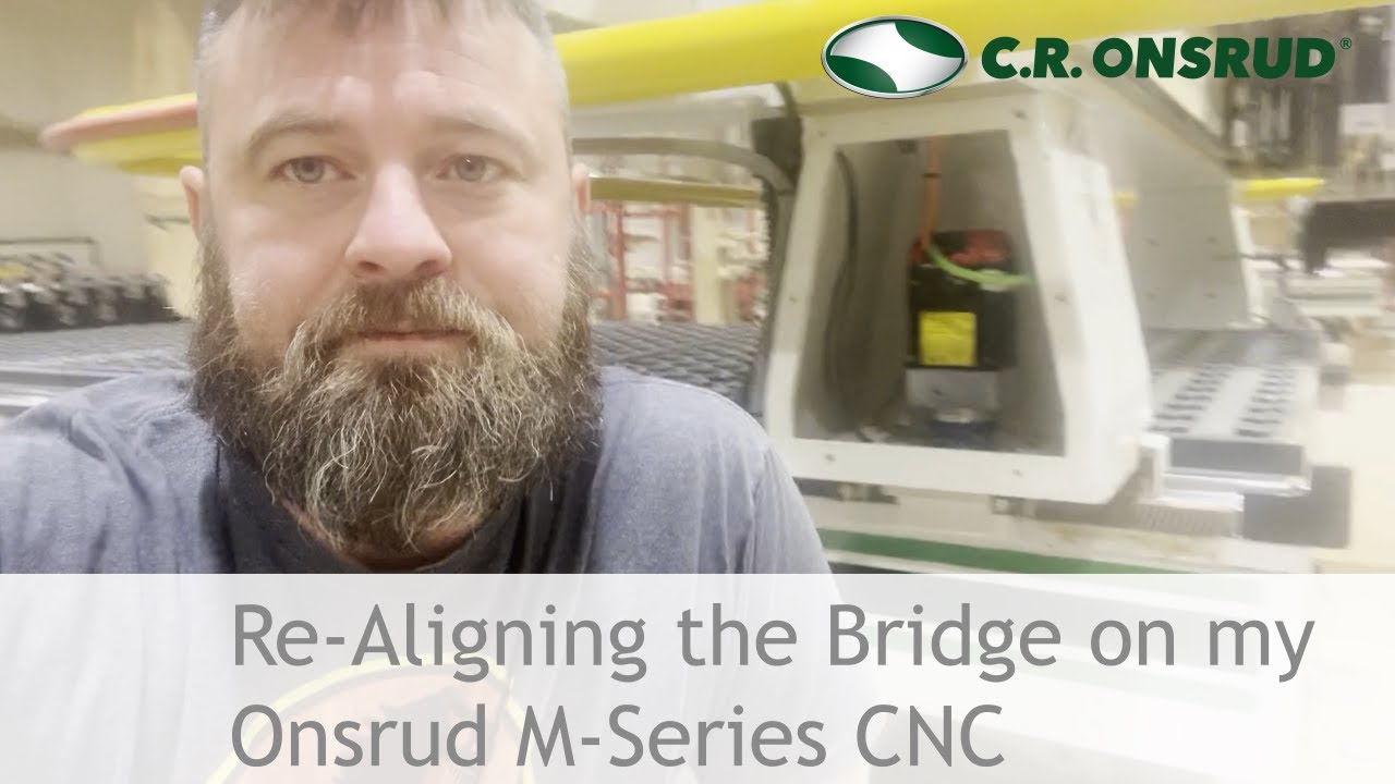 Re-Aligning the Bridge on my Onsrud M-Series router - YouTube