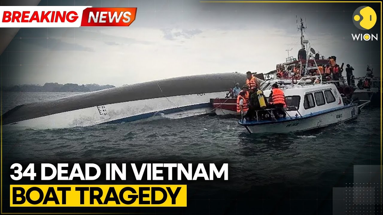 BREAKING | Tourist Boat Capsizes During Thunderstorm in Vietnam; 34 ...