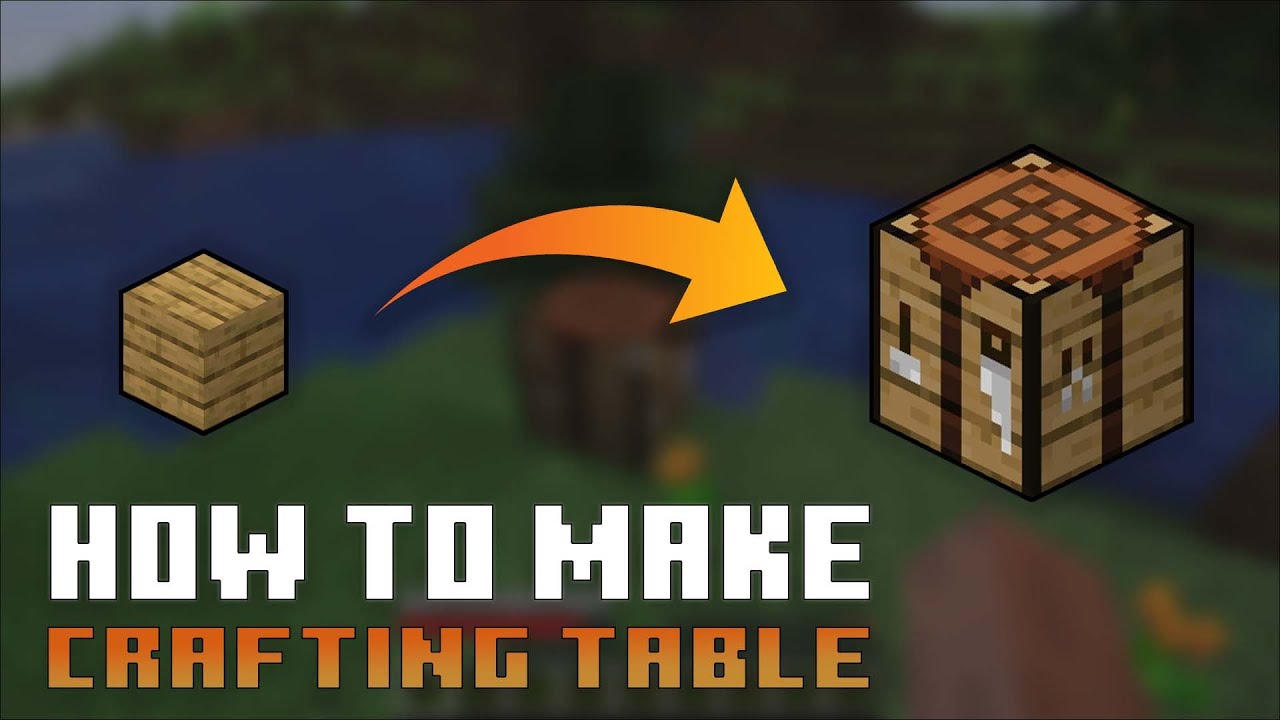 How to make a Crafting Table in Minecraft - YouTube