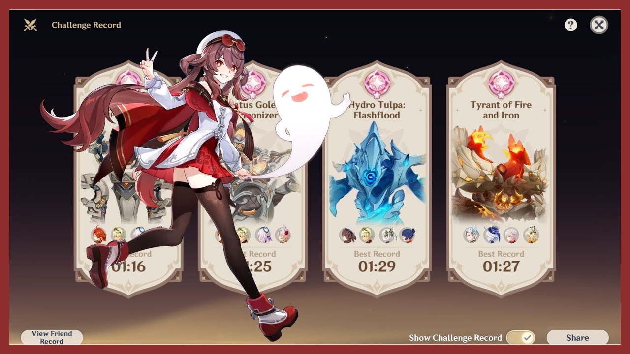 Evento boss (3): C1 Hu Tao no food (4 cost) - Genshin Impact - YouTube