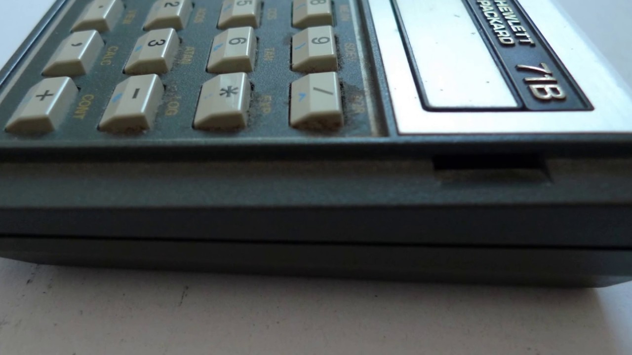 Vintage Calculator Hewlett Packard HP 71B Pocket Computer - YouTube