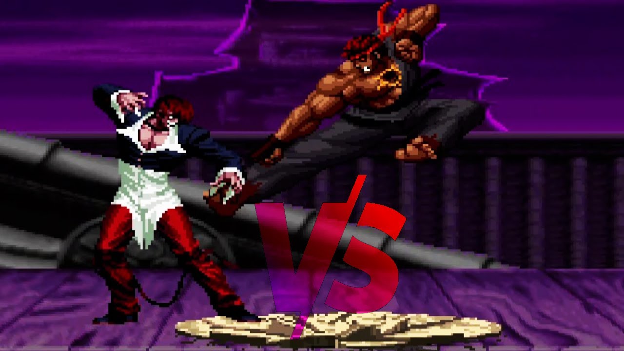 Yasakani Orochi Iori VS Evil Ryu Mugen KOF VS StreetFighter - YouTube
