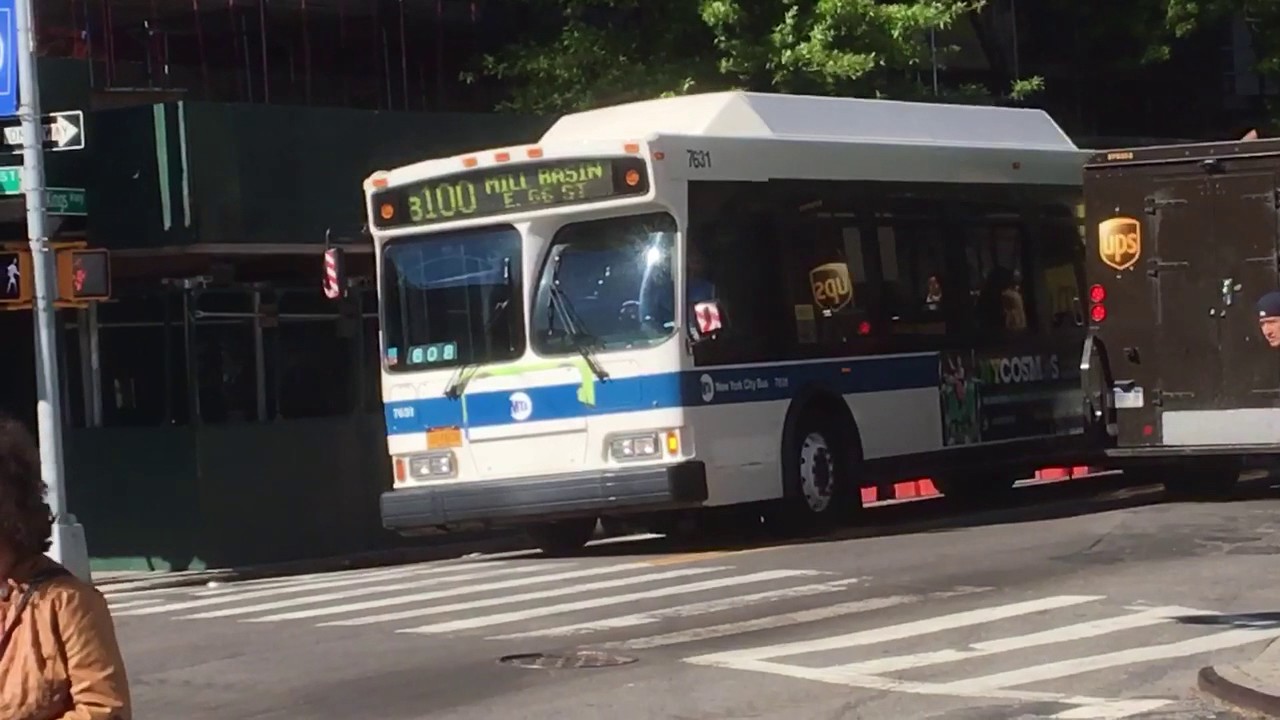 [MTA]: 2003 Orion VII Old Gen CNG [#7631] B100 Bus Arrives @ Kings ...