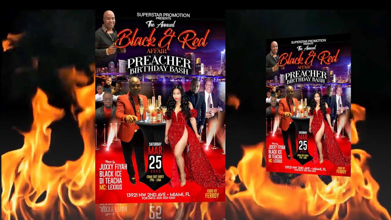 PREACHER RED & BLACK BIRTHDAY PARTY 2023 - YouTube