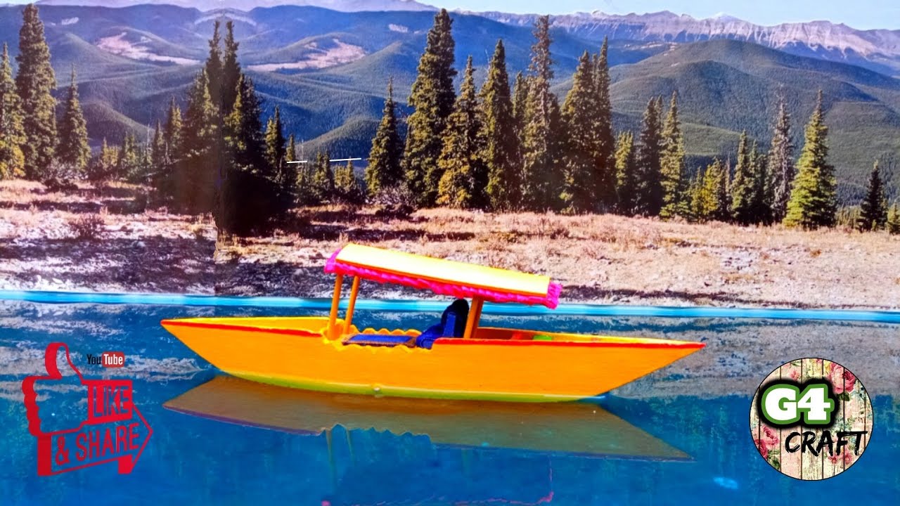 How to Make a Kashmiri Shikara Boat DIY - YouTube