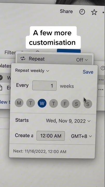 Add Recurring Tasks To Notion Notion Notiontutorial Taskmanagement Youtube