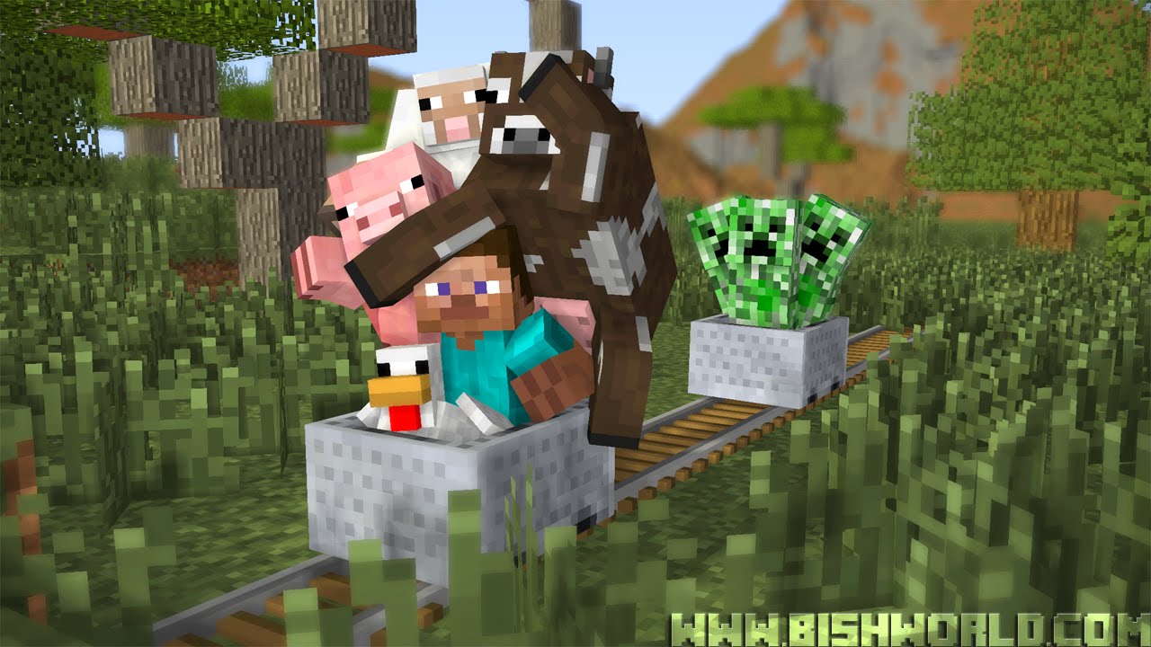 Minecart Safety Training | Minecraft 2k Wallpaper - Speed Art - YouTube