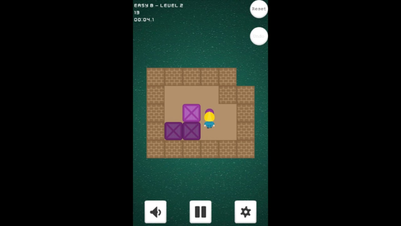 Sokoban Easy B Level 002 - YouTube