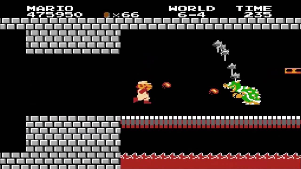 Super Mario Bros All Bosses (NES) - YouTube