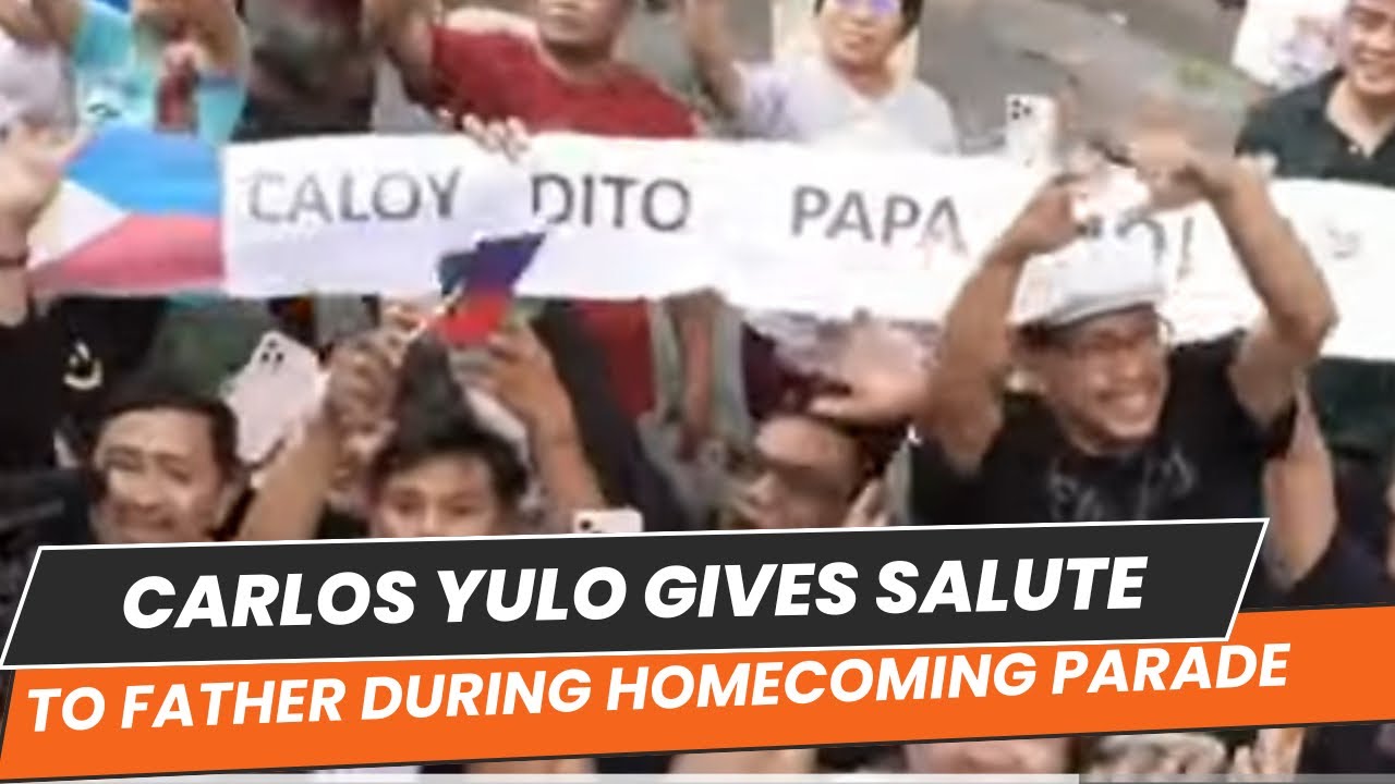 Olympic Champion Carlos Yulo Gives Salute To Father During Homecoming ...