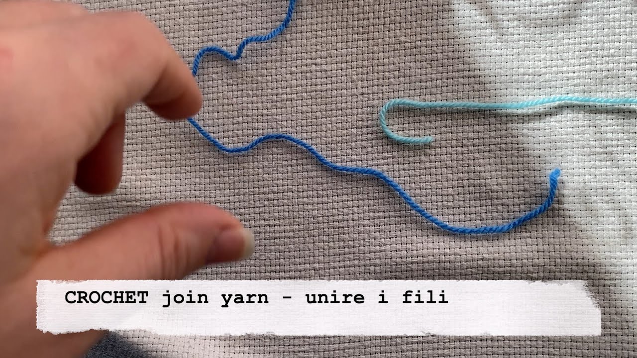 CROCHET join yarn - YouTube
