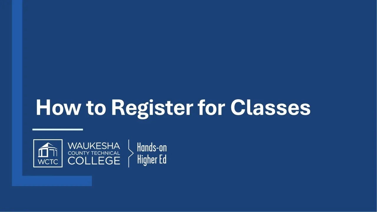 How to Register for Classes at WCTC - YouTube