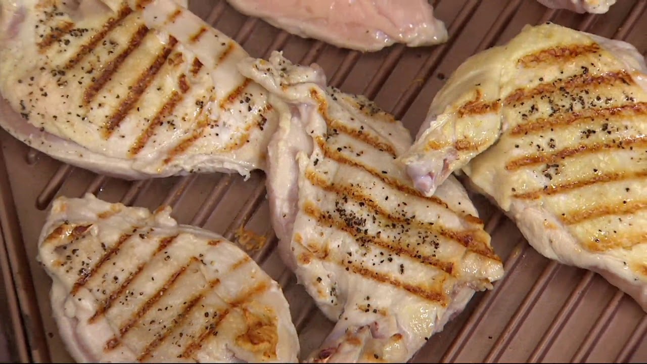 Copper Chef 12" x 12" Choice of Grill or Griddle with Glass Press on ...