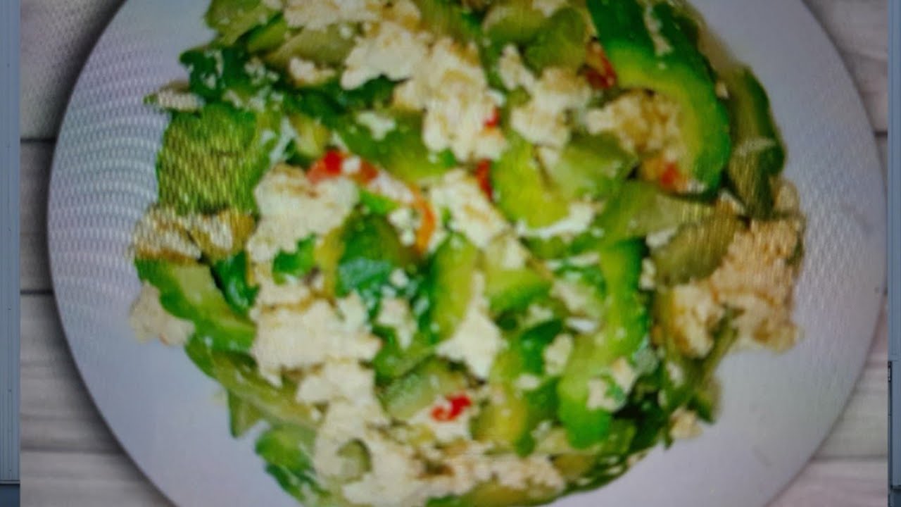 Pinoy cook Ampalaya( bitter melon) with Egg - YouTube