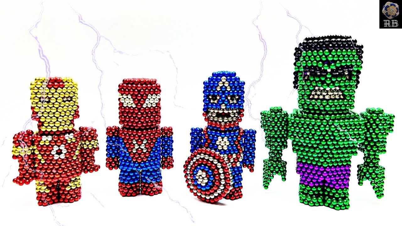 Superheroes With Rainbow Magnets - YouTube