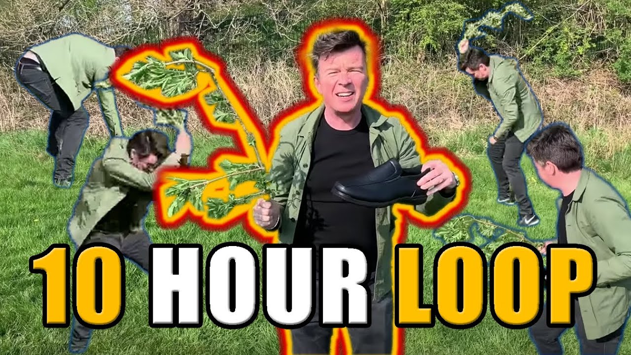 Rick Astley Thrashes a Shoe (10 Hour Loop) - YouTube