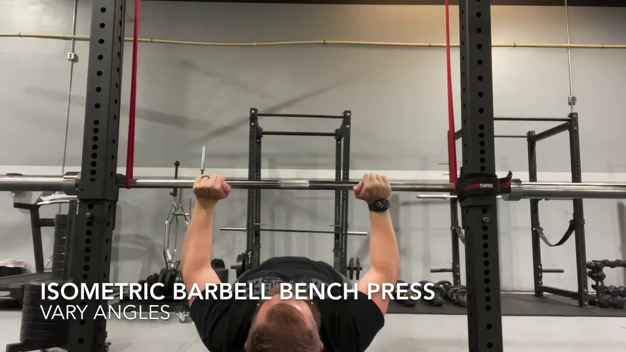 Isometric Barbell Bench Press - YouTube