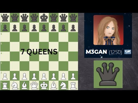 Can I survive against M3GAN bot (1250) which has 7 queens - YouTube