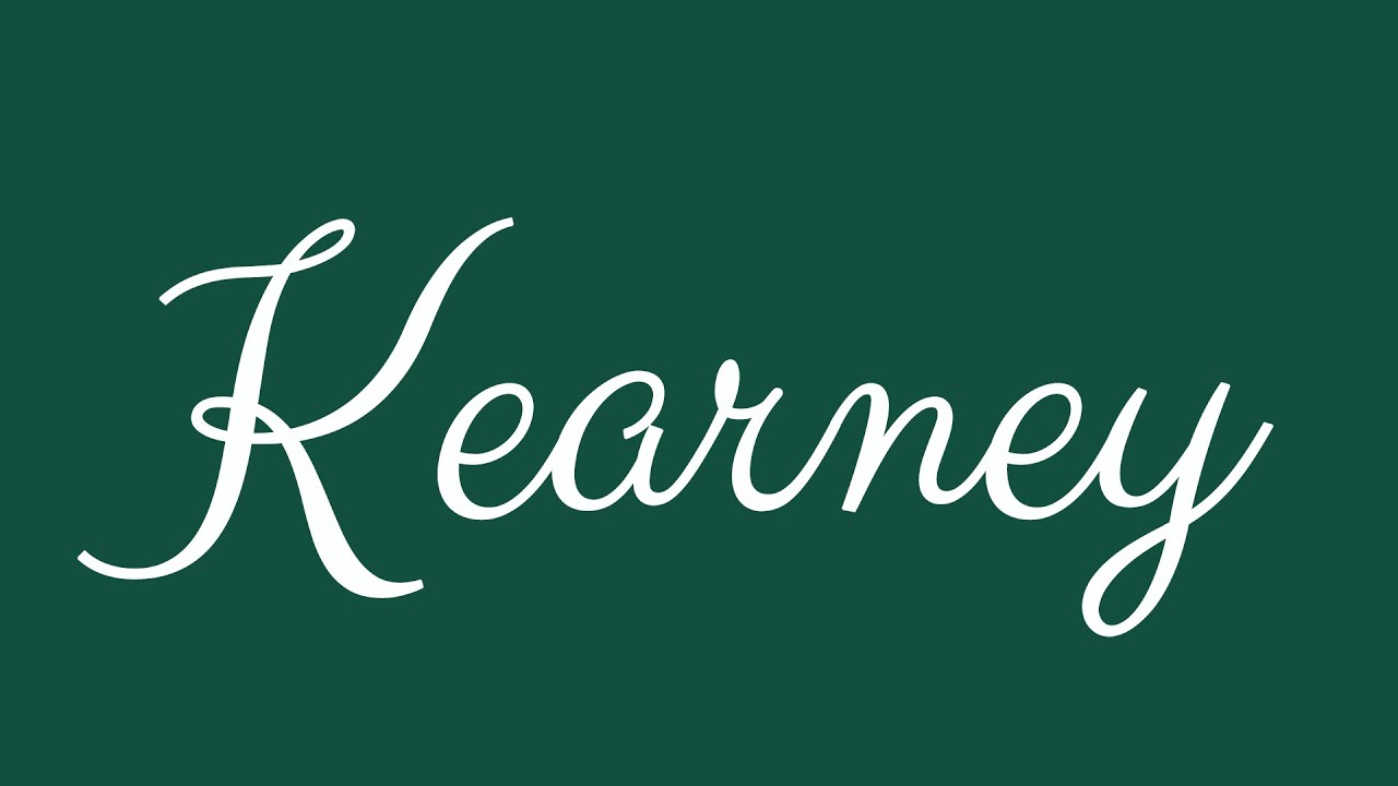 Learn how to Sign the Name Kearney Stylishly in Cursive Writing - YouTube