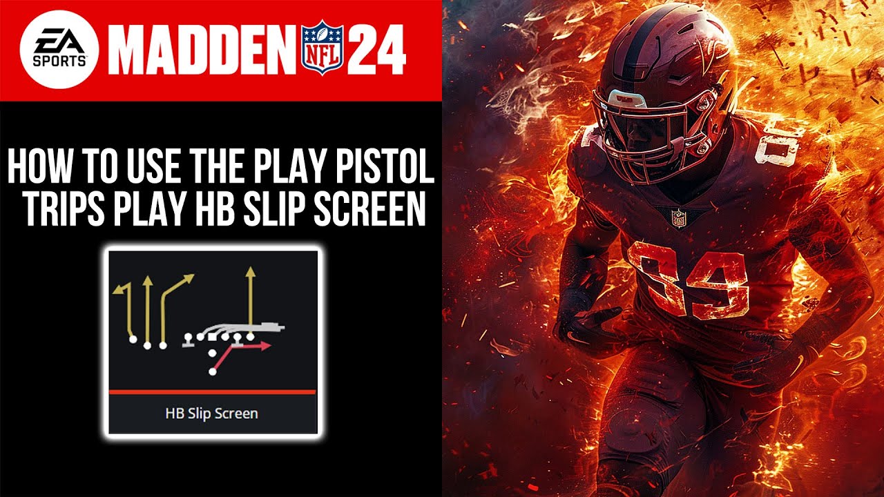 MADDEN 24 HOW TO USE THE PLAY PISTOL TRIPS PLAY HB SLIP SCREEN - YouTube